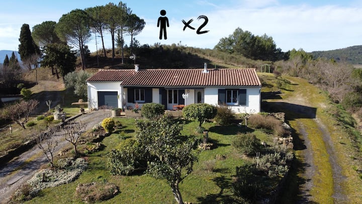 Villa Privative 4 Façades 1 Chambre, Très Calme - Rennes-les-Bains