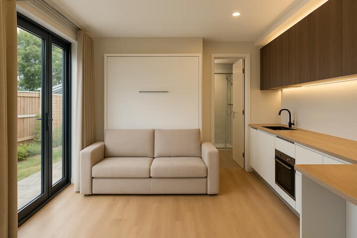 Kaira’s Nook –Modern Tiny Home In Broughton, Mk10 - 米爾頓凱恩斯