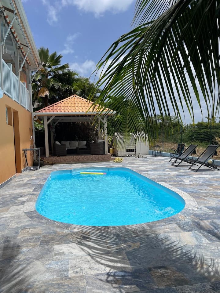 Grande Villa Familiale Avec Piscine Privée - Martinica