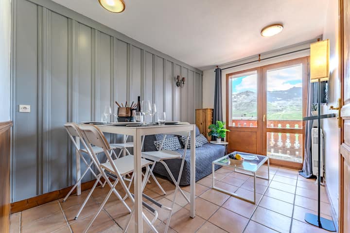 Séjour Alpin Avec Balcon Près De La Pente - Savoie