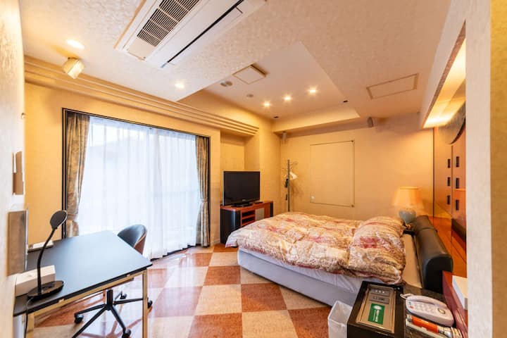 Qsクイーンベットのゆったりルーム① - Morioka