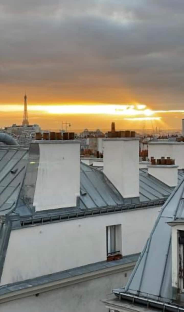Charmante Chambre Avec Vue Tour Eiffel ! - Gare de l'Est - Paris