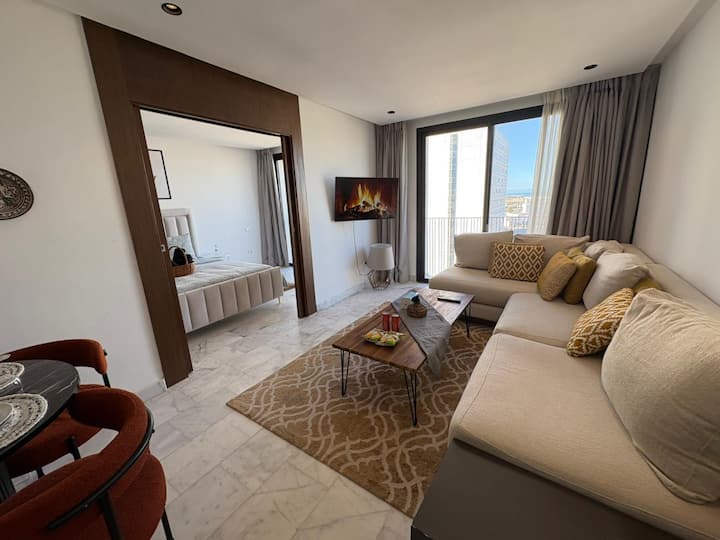 Central Studio Casa Port Business With Open View - Casablanca