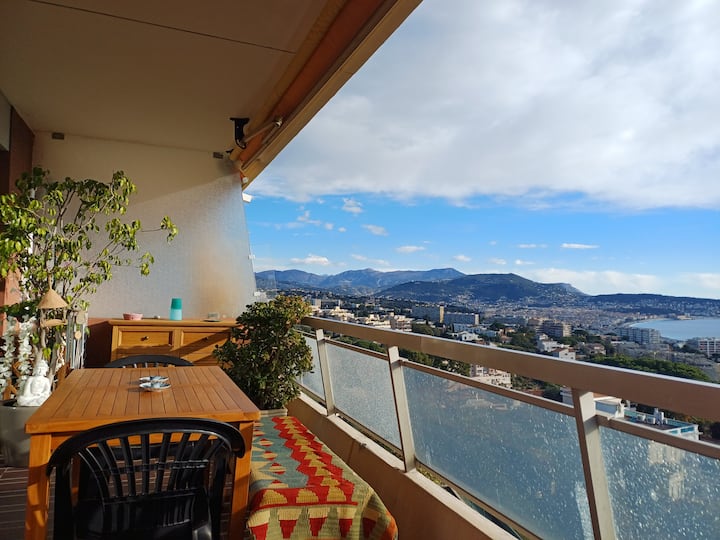 Nice Côte D'azur Riviera Studio Terrasse Vue Mer - Nice
