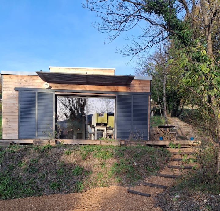 "La Mésange Bleue",
Maison Bois éCologique - Savoillan