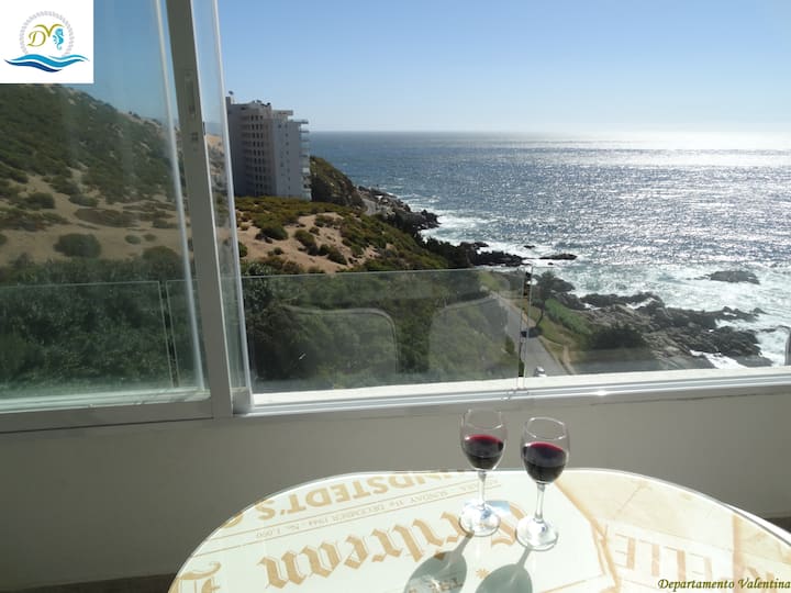 Acogedor Apartamento Con Vista Al Mar Y Dunas - Concón