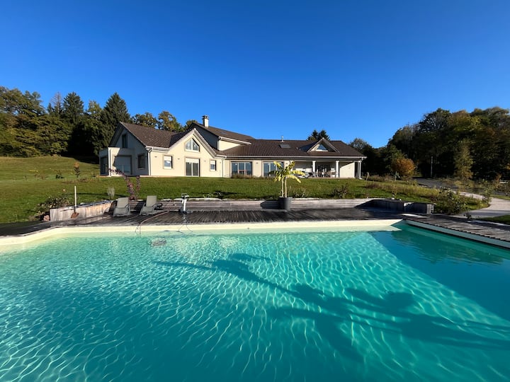 Gîte 10 Pers. Pmr Aux Normes Avec Grande Piscine - Remiremont