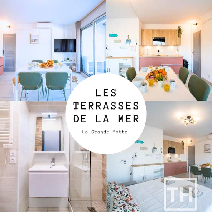 Grand Studio· Front De Mer·climatisé ·Plage à 1min - La Grande-Motte