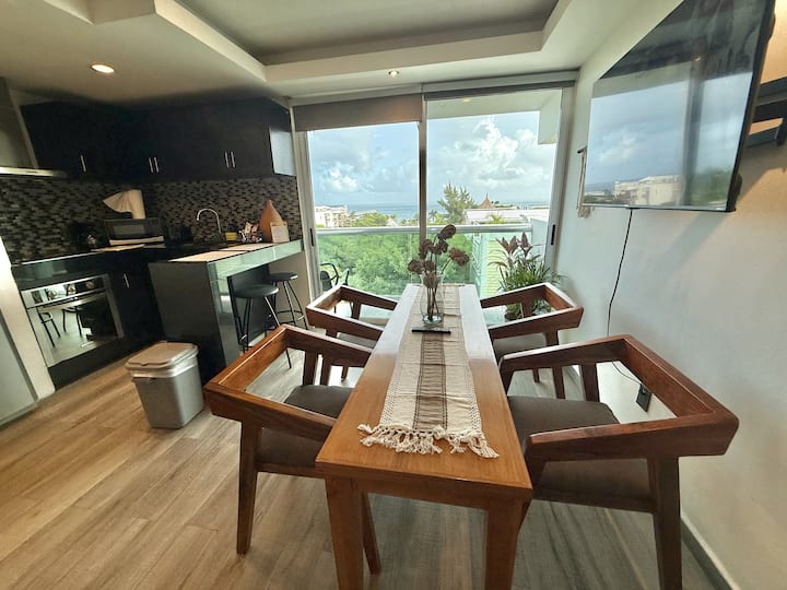 Penthouse A 100 M Del Mar· 2br/2ba. - Playa del Carmen