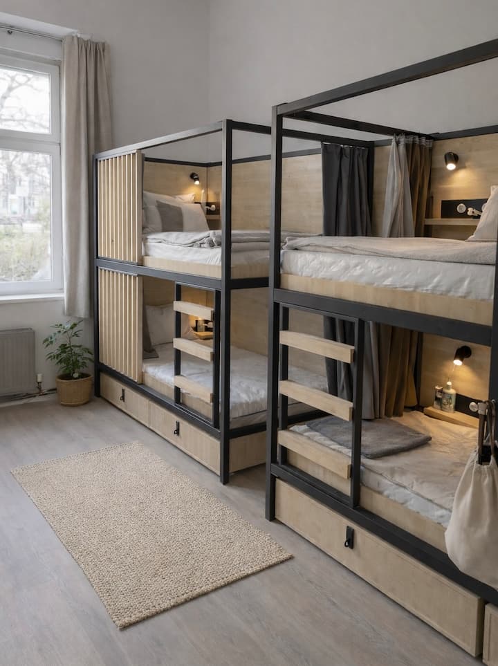 Private Dorm – 4 Bed (Berlin Sleep Club) - Berlino