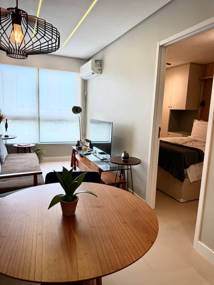 Studio 2 Ambientes | Wi-fi 500 Mbps | 500 M Riomar - Recife