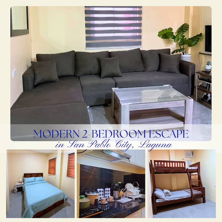 Cozy Fully Air-conditioned 2-br Stay In San Pablo - San Pablo City