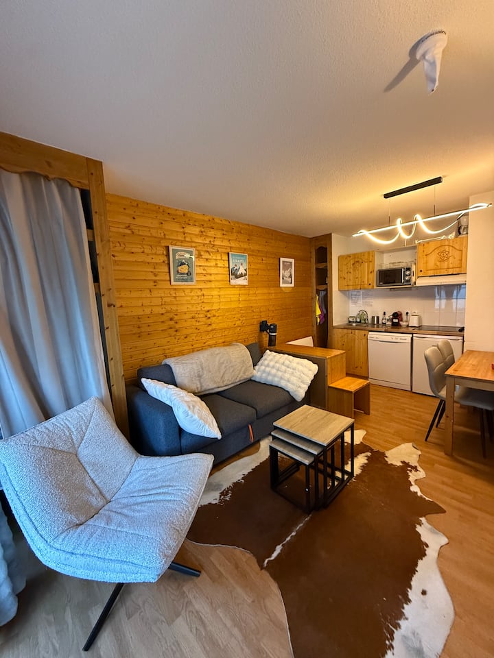 3 Vallées - Studio 4 Pers Spa + Piscine - Orelle