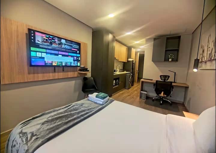 Apartaestudio Moderno Y Acogedor, Con Alexa Y Wifi - Colombia