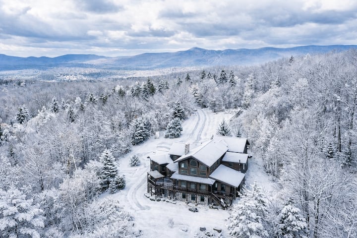 *New* Most Luxurious 7brs Mountain Estate, Hot Tub - Dover, VT