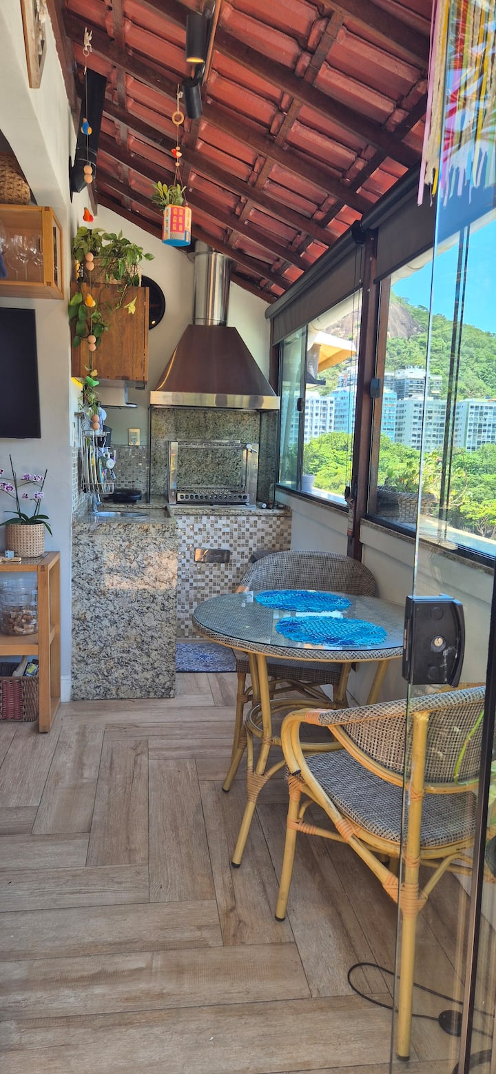 Cobertura Churrasqueira Piscina Vista Cristo - Brasil