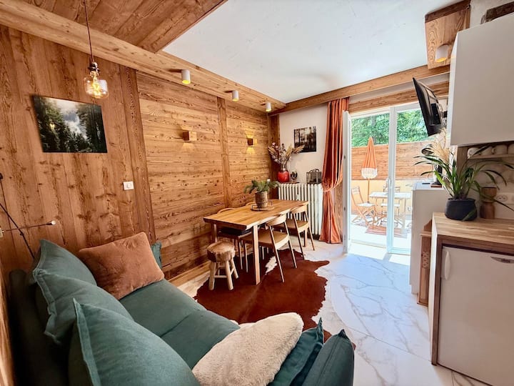 Smakfullt Inredd Studio Med Terrass Mitt I Auron! - Saint-Étienne-de-Tinée