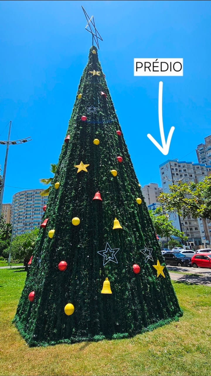 Lindo Apt Fte Praia Vista Mar Ar Cozinha Completa - Santos State