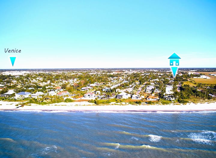 Venice Island Villa/ Walk To Beach/ Swimspa-pool - Venice Beach, FL