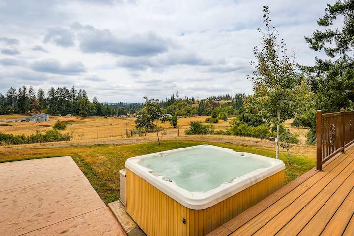 Hot Tub, Mountain Views, Close To Uo And Town - Lowell, OR