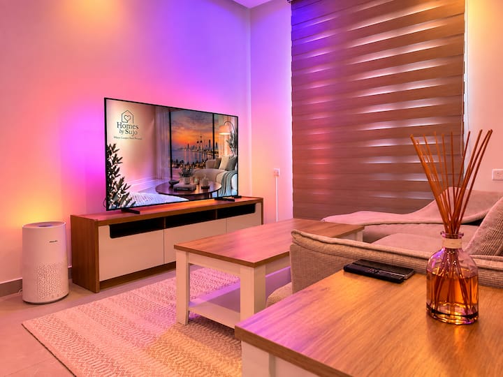 New 1br L Netflix L Philip Hue Smart Light-salmiya - Kuwait