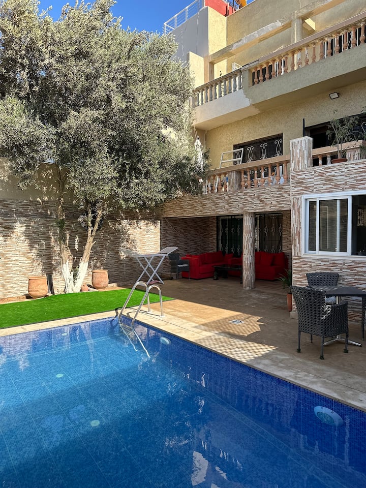 Luxury Villa Floor With Pool For Rent - Temara