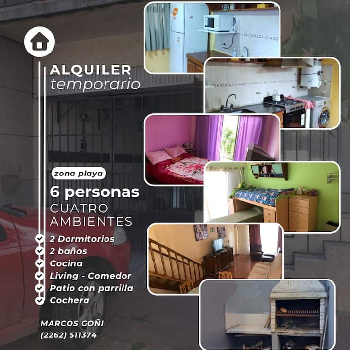 Alquiler Temporada Necochea Casa 2026 - Necochea