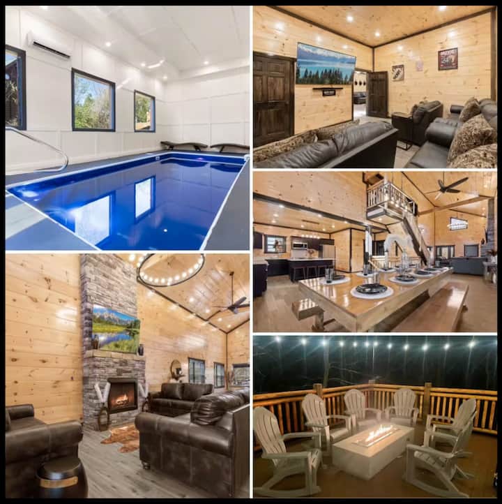 Beautiful Lux Cabin!/private Pool/theater/fire Pit - Sevierville, TN