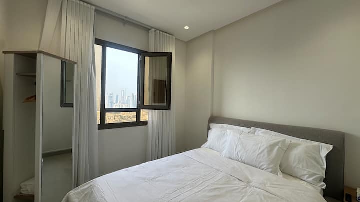 Bright New 1br | Salmiya | Fast Wi-fi I Netflix - Koweït