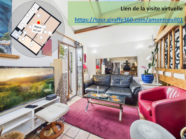 Maison D’événements à Paris :Jardin/terrasse/métro - Paris