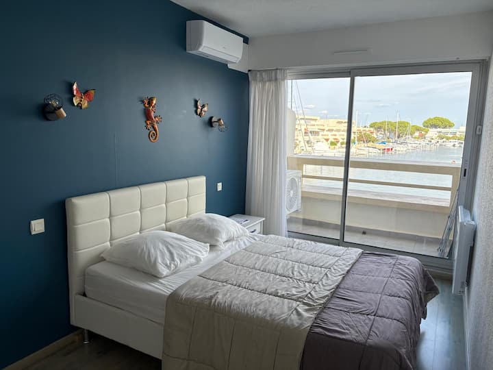 Marina Avec Vue Mer 4 -6 Personnes - Aigues-Mortes