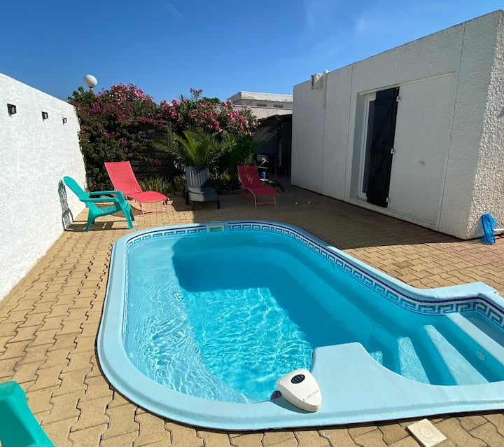 Villa Piscine Privée + Clim + Wifi Sur La Plage - Leucate
