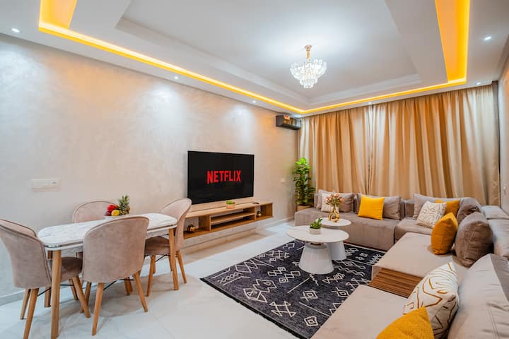 Moderne Appartement En Face Laéroport  Fast Wifi - Marrakesh