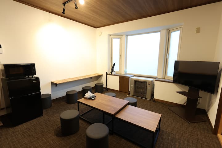 【最大8名|貸切一軒家】帯広駅近・静かな住宅街で快適ステイ/rakunto帯広北(1f) - Obihiro