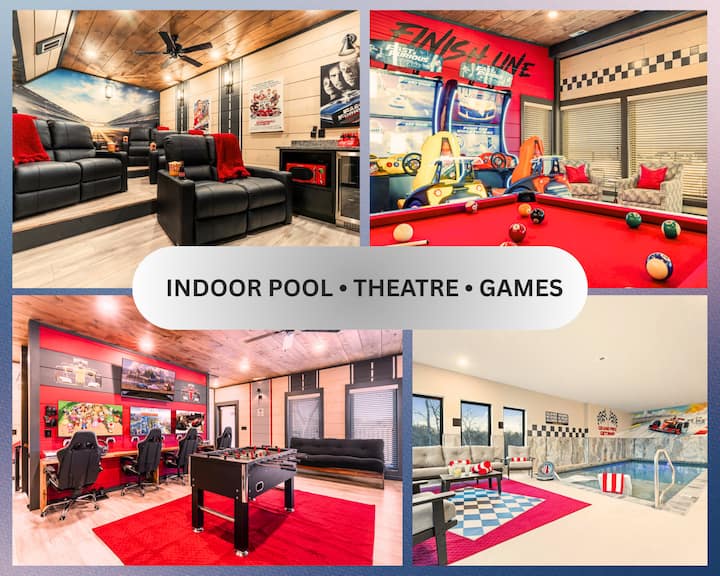 Grand Prix Getaway-indoor Pool-theater-game Rooms - Sevierville