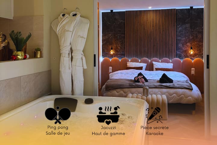 Logement Insolite Avec Jacuzzi & Pièce Secrète - Livry-Gargan