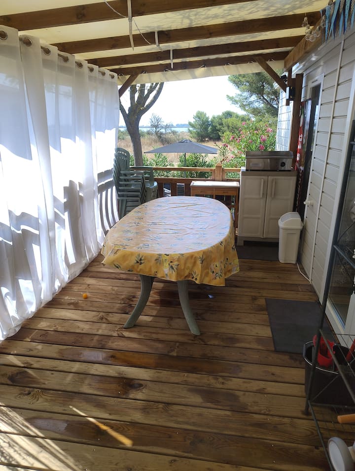 Mobil-home 10 Personnes, 3ch, 2 Sdb - Villeneuve-lès-Maguelone