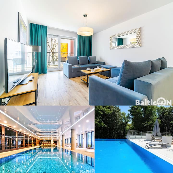 3-room Apartment-indoor & Outdoor Pool, Sauna, Gym - Kolberg