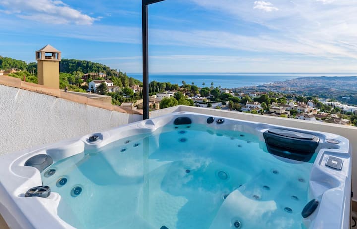 Spectacular Sea View, Jacuzzi And Sunny Terraces - Mijas