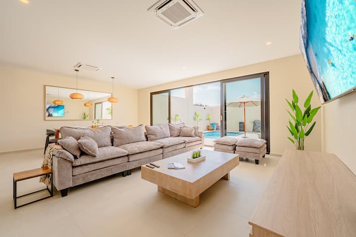 Turtle Path | Stylish New 4br Villa Private Pool - Aruba