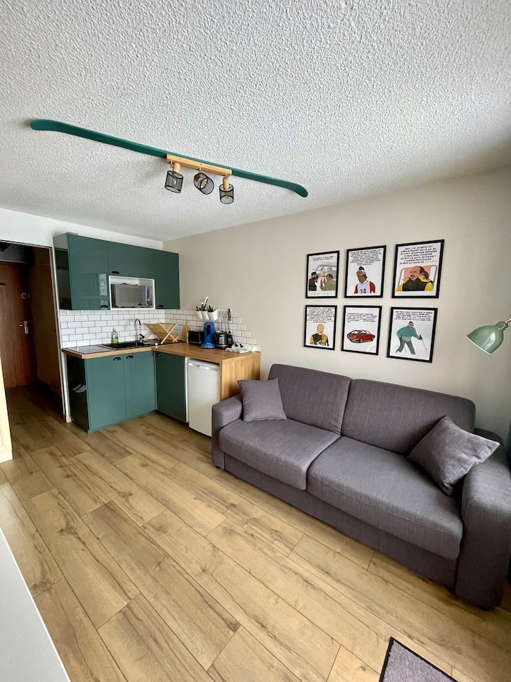 Studio Entièrement Rénové - Balcon - 4 Personnes - Chamrousse