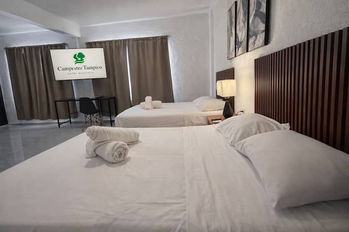 Campestre Boutique | 2 Camas + A/c | Económica - Tampico, Mexico