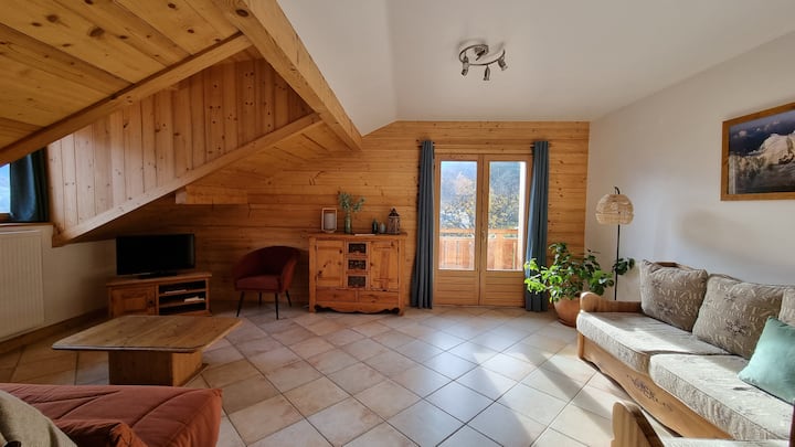 Appartement Chaleureux Face Au Mont-blanc - Sallanches