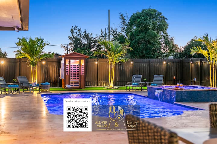 Ocean Lux Villa /Heated Pool/spa /Sauna/nr Beach - Palm Beach, FL