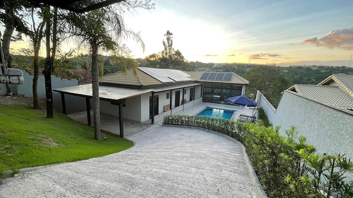 House In Atibaia - Heated Pool And Beautiful View - Atibaia