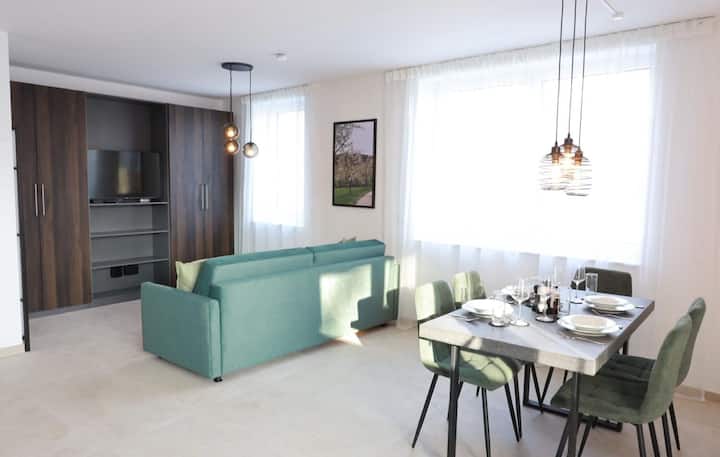 Apartments Kellergasse - Grünes Apartment - Purbach am Neusiedler See