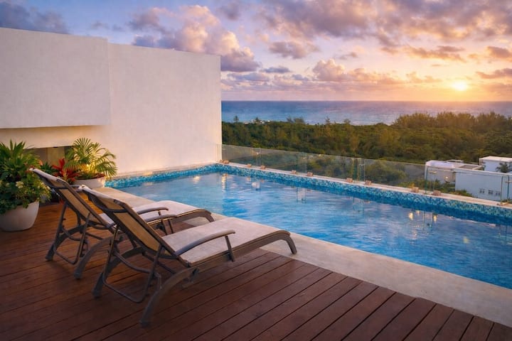Blue Oasis Getaway *Minutes From Coco Beach* - Playa del Carmen
