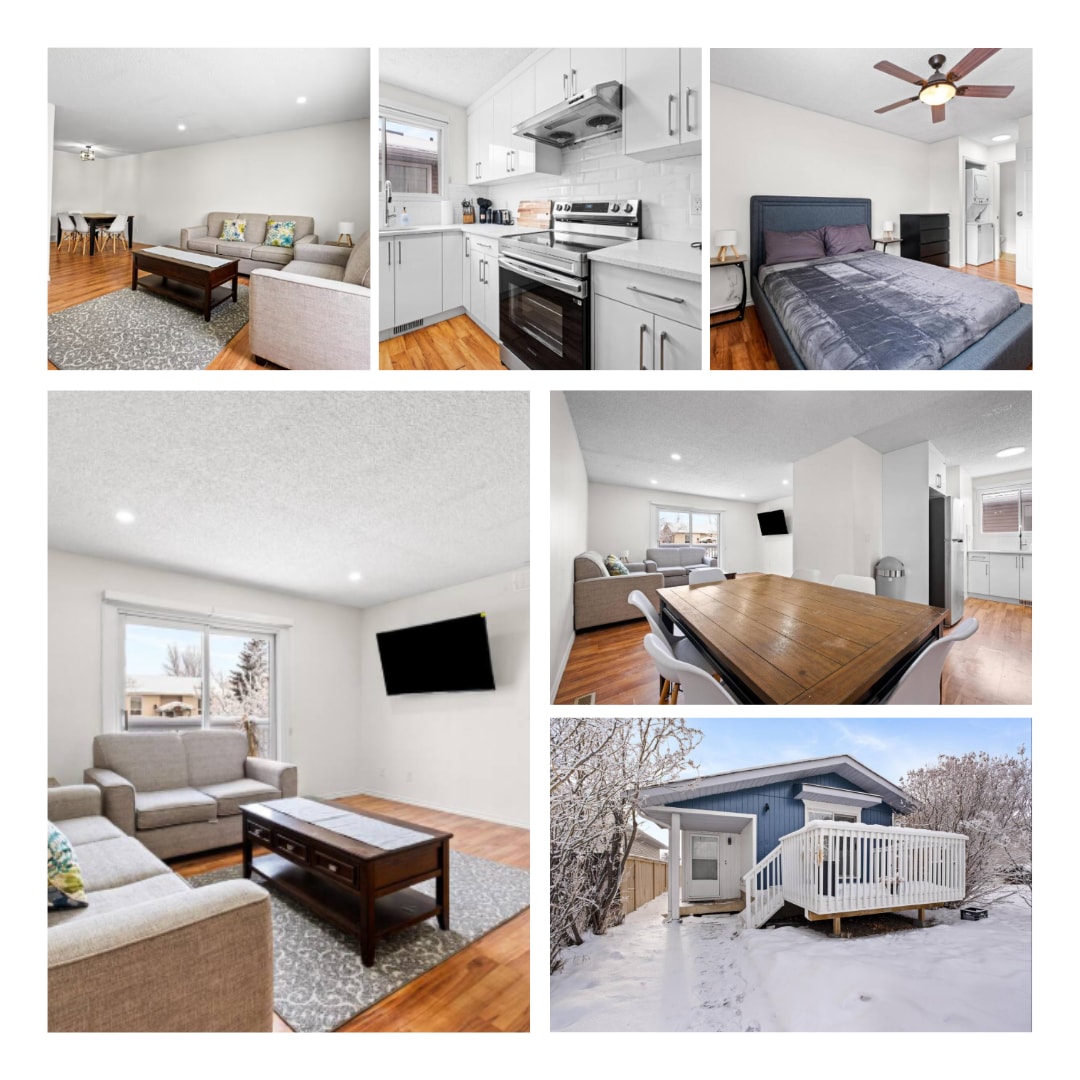 Modern 3BR Suite near YYC | Self Check-In | A/C - Houses for Rent in ...