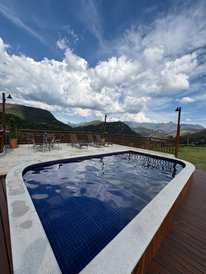 Chalé Em Araras/piscina Grande E Vista Incrível - Petrópolis