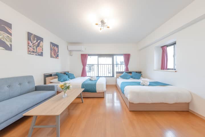 バスルーム2、トイレ2箇所！最大9名！佐賀駅徒歩1分！駅近！立地最高 - Saga